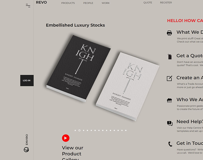 Using Revo Creative | Revolution Print