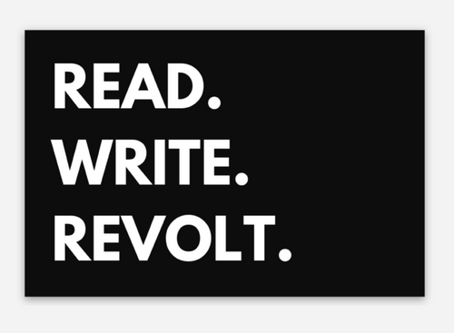 Read. Write. Revolt. Stickers | The Bottom