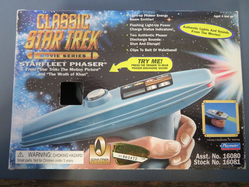 Classic Star Trek Movie Series Starfleet Phaser 1996 Playmates | The ...