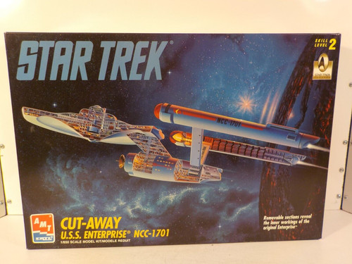 AMT ERTL Star Trek USS ENTERPRISE NCC 1701 Cut-Away Plastic Model Kit ...