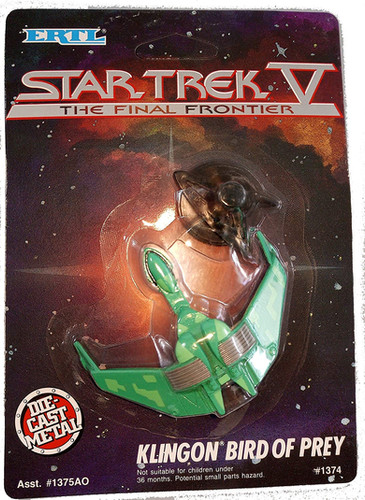 Star Trek V: The Final Frontier Die-Cast Metal Klingon Bird of Prey ...