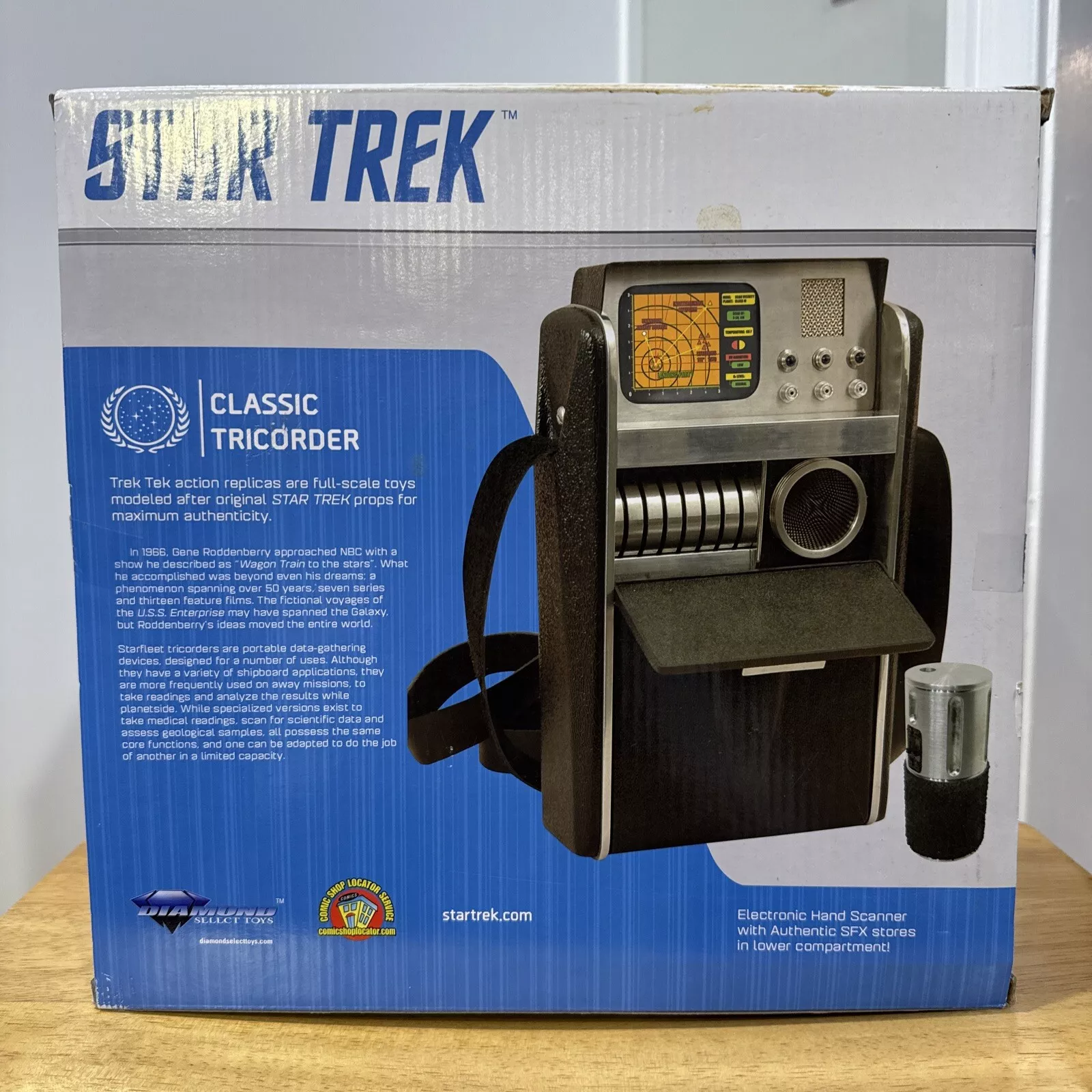 Star Trek Classic Science Tricorder Diamond Select 2 in 1 w/ Scanner ...