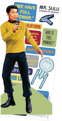 Star Trek Sulu Quotable Notable - Greeting Card and Sticker Sheet ...
