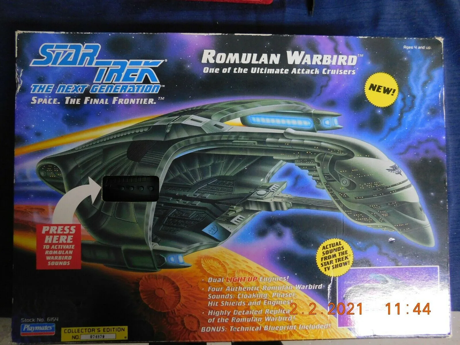 Star Trek The Next Generation ROMULAN WARBIRD Playmates El | Federation HQ