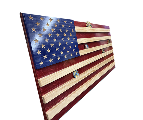 Extra Large Patriot Flag Coin Holder | Custom Coin Holders