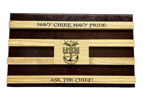 CPO Navy Flag Coin Holder | Custom Coin Holders
