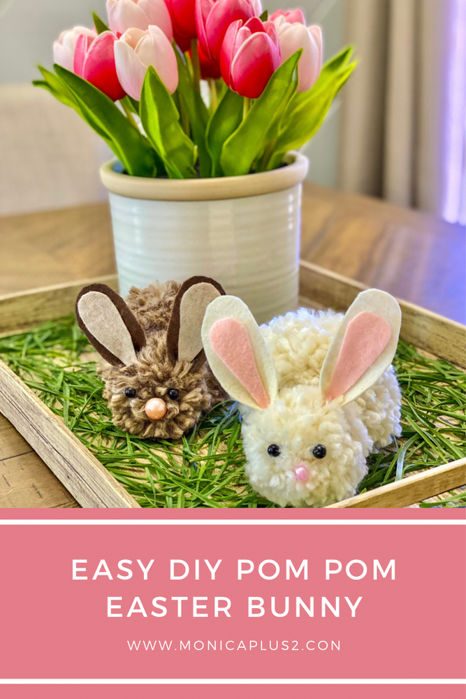 Easy DIY Pom Pom Easter Bunny
