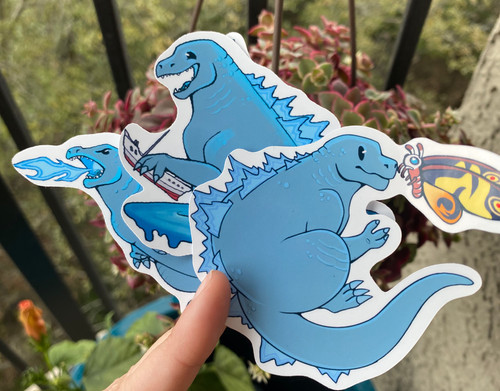 Godzillas - Sticker | Strawberristudio