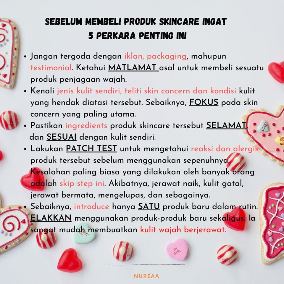 SEBELUM MEMBELI PRODUK SKINCARE INGAT 5 PERKARA PENTING INI