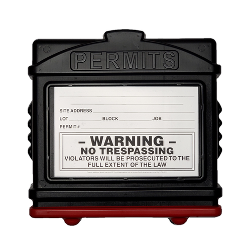Permit Box Black/Red | Permit Box Company