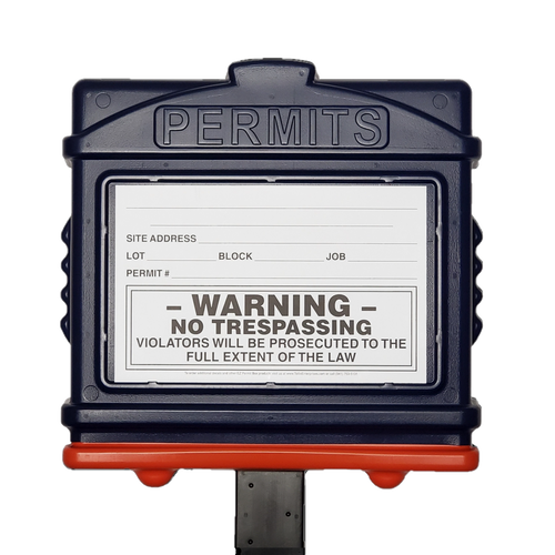 Permit Box (w/4x4 Adapter) Blue/Orange | Permit Box Company