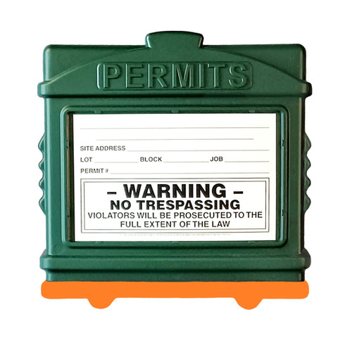Permit Box Green/Orange | Permit Box Company