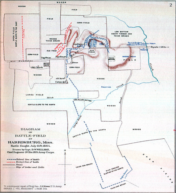 Tupelo - Civil War Atlas 63-2 | Civil War Track