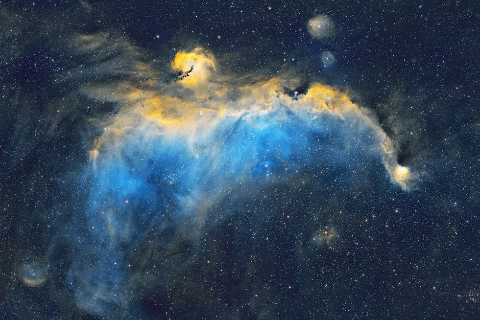 IC 2177 - The Seagull Nebula Narrowband Astrophotography with Thor's Helmet
