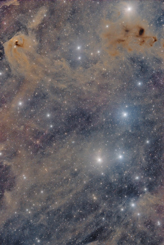 NGC 1155 and Sh2-239 with Space Dust - Practice Data | Galactic Hunter