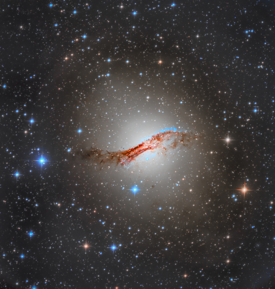 NGC 5128 - Processing Centaurus A, our first southern sky object from ...