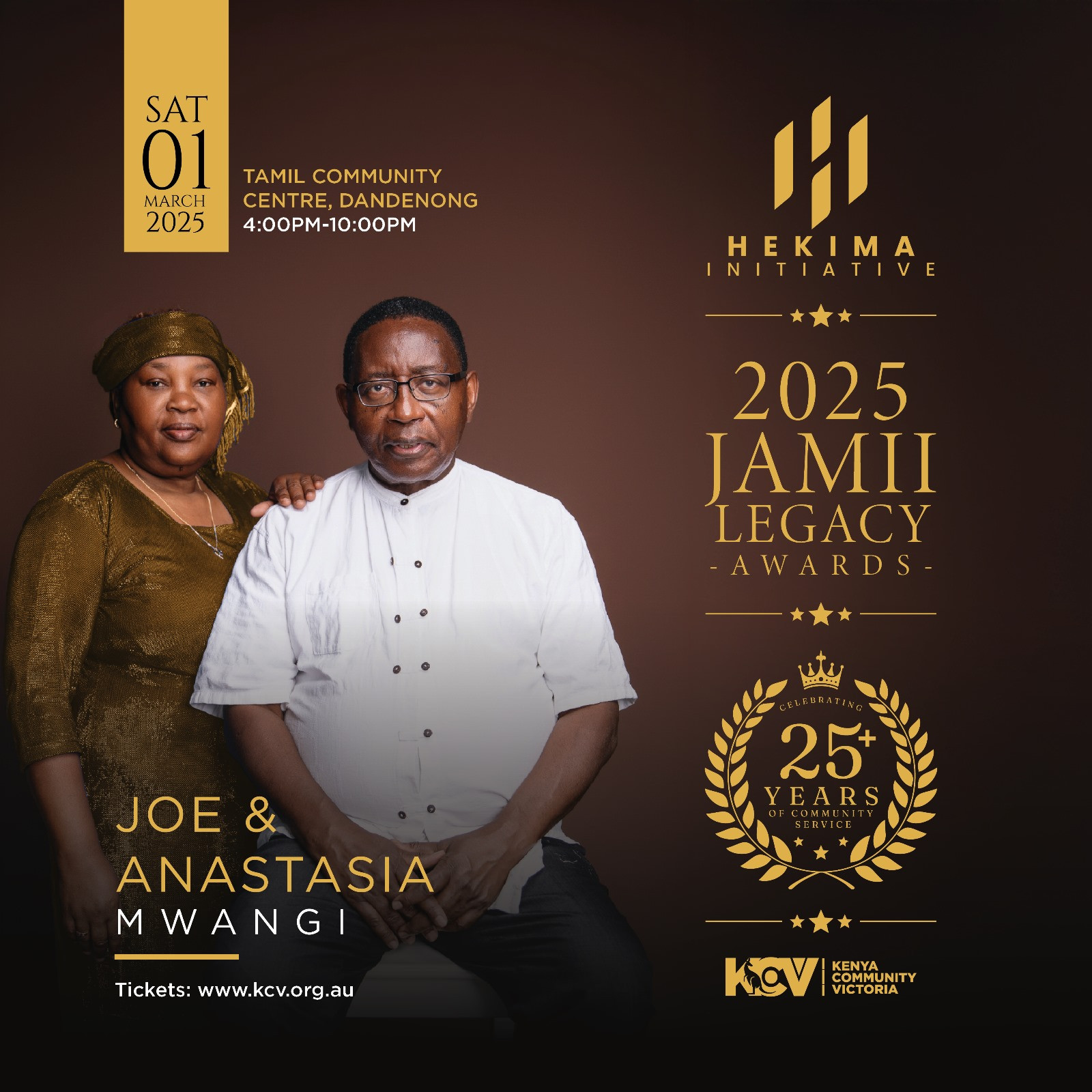 JOE & ANASTASIA MWANGI -JAMII LEGACY AWARD | KCV