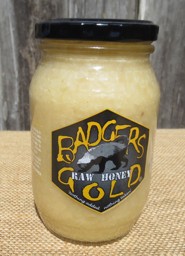 Badgers Gold Creamed Raw Honey 500g | Badgers Gold
