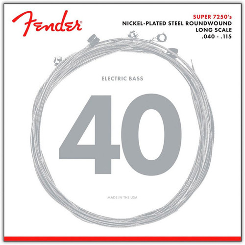 Fender Strings Super 7250 5L 40-115 Nickel Plated Steel, Roundwound ...
