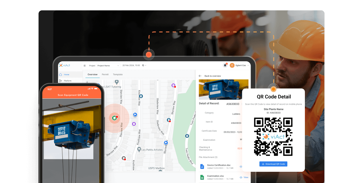 Digitized Tracking System in Smart Site Safety System by viAct