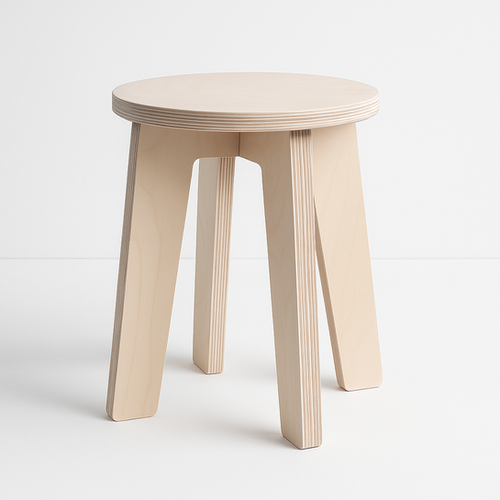 Scandinavian-Style Side Table in Baltic Birch — A Blank Canvas for ...