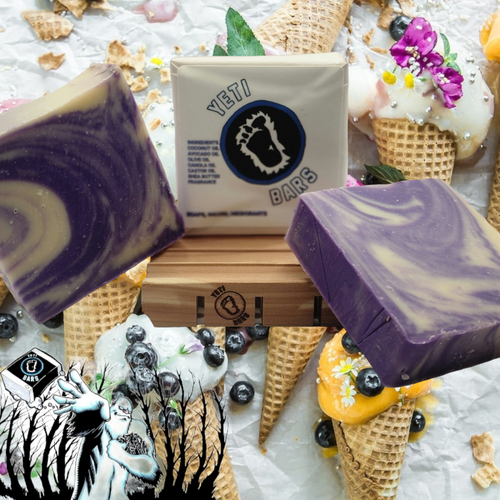 Yeti Dessert Bar (Raspberry Vanilla Cream) Soap & Shampoo Bar | Yeti Bars