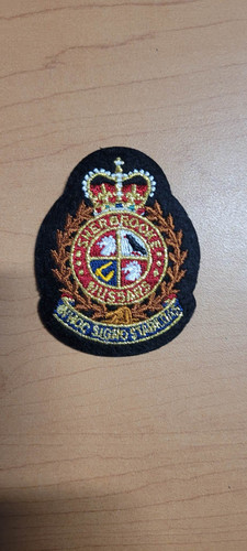 Regimental embroidered cap badge | Sherbrooke Hussars