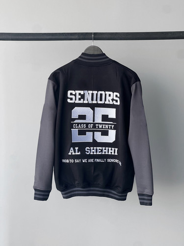 Embroidered Varsity Jacket 17 | Qoton