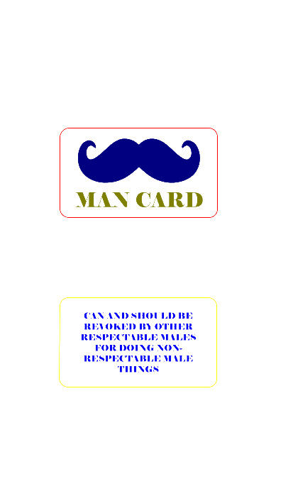 Man Card | Cmdesigns