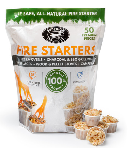50ct. All Natural Fire Starter | Superior Trading Co.
