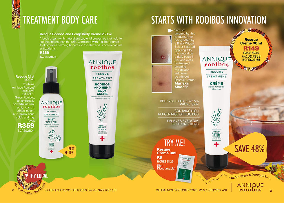 Annique Rooibos Health & Beauty Products | Beaute of the Month