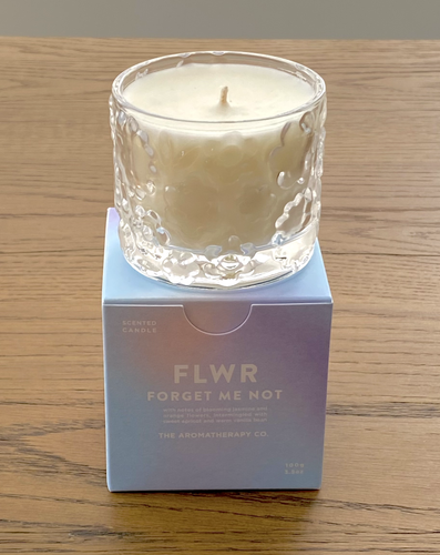 Forget Me Not scented candle | Love to Give gift hampers Auckland