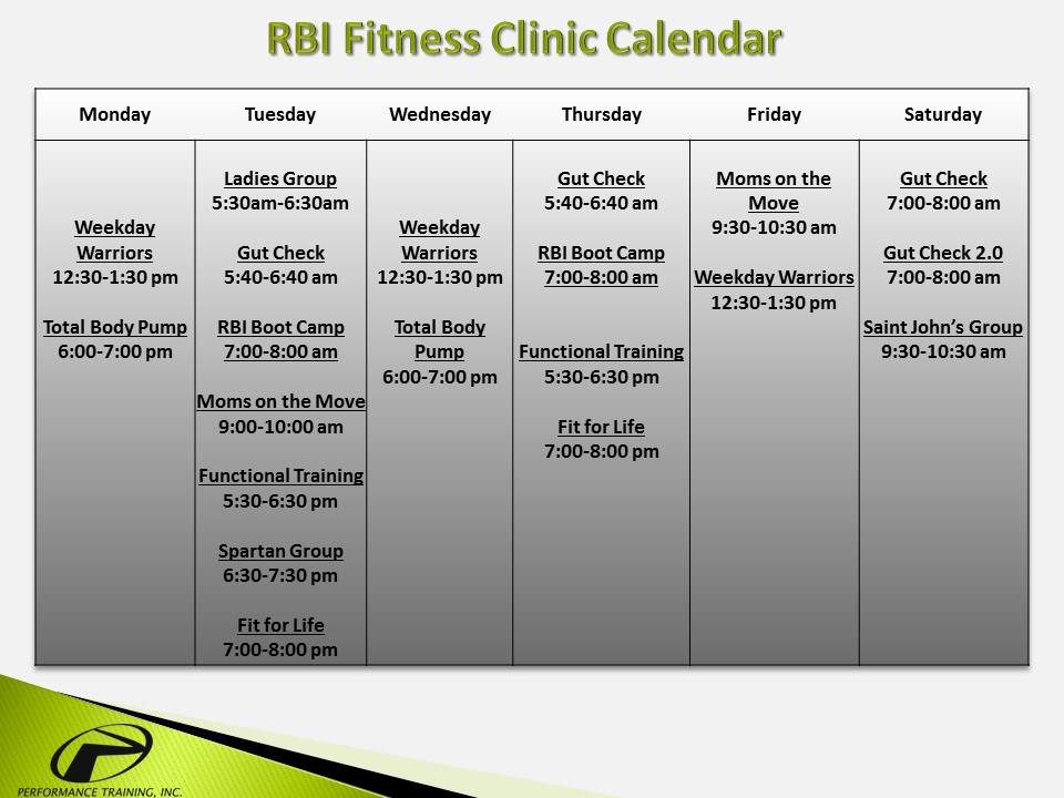 Performance Training, Inc. | Personal Training & Group Fitness