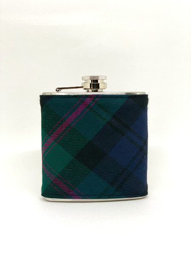 Tartan 6oz Hip Flask - Baird Modern | edinburgh-bow-tie-co