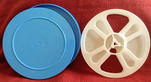 TayloReel Dual 8mm 400 ft. White Plastic Reel and Film Can Set | Film ...