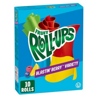 Fruit Roll-Ups Blastin' Berry - Pack of 10 | American Groceries
