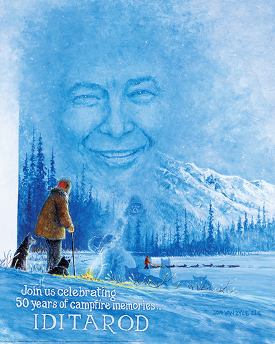 2022 Official Iditarod Poster - "Celebrating the 50th running of ...