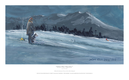 2024 Official Iditarod Collector Print "Into The Mystic" by Jon Van Zyle