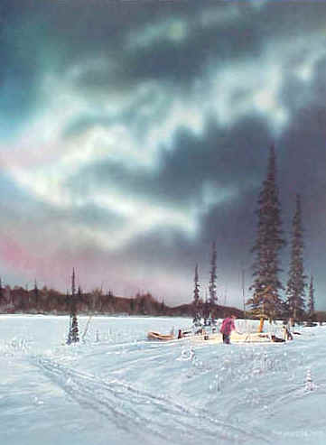 2002 Official Iditarod Print "Traveling Light" - SOLD OUT | JVZ Shop