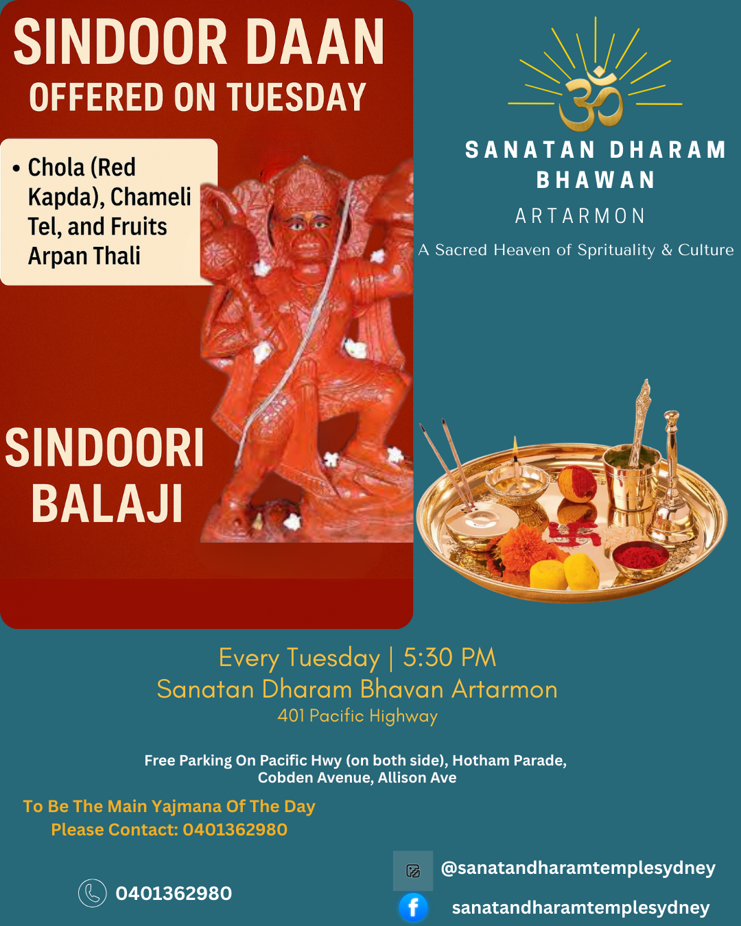 Sindoori Balaji – Sindoor Daan Seva | Sanatandharam Temple