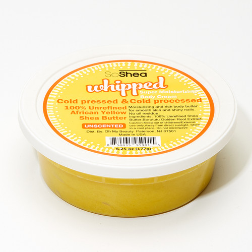 Unscented Yellow Original | Whipped Shea Butter | SoShea