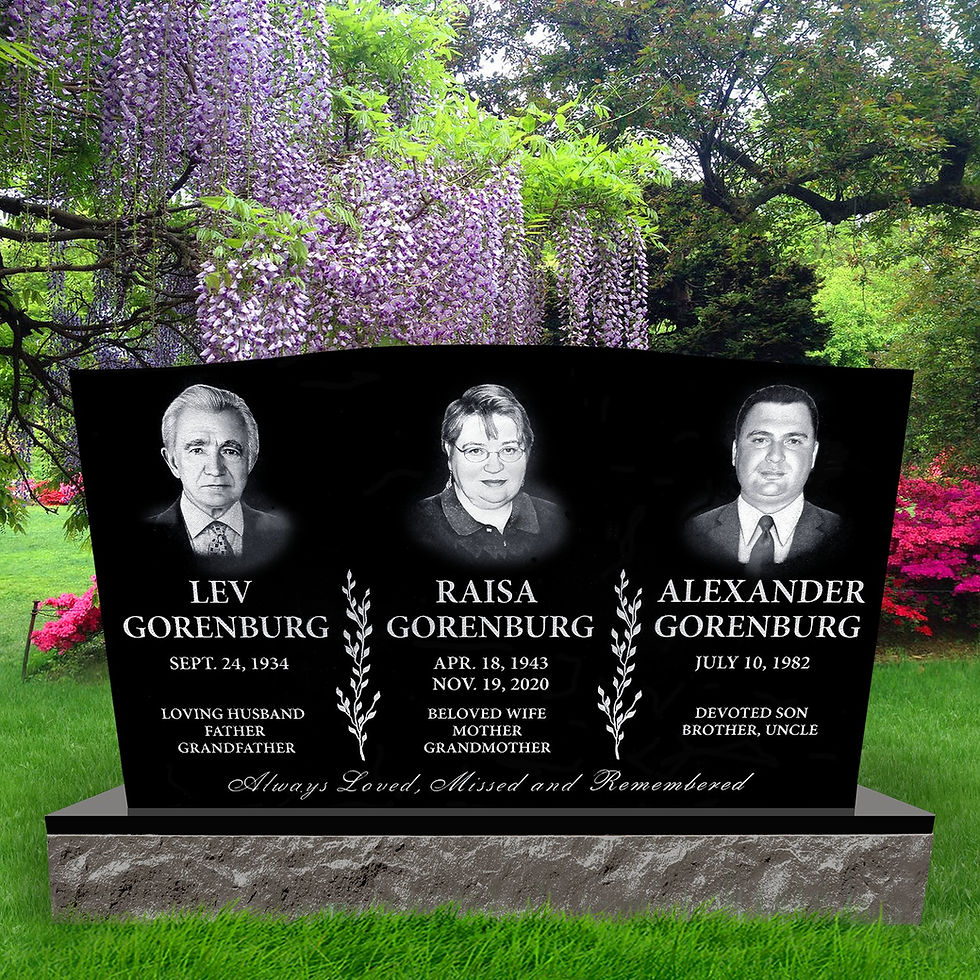 Gallery of Headstones | Stone Tributes By Lisovetsky 3/12
