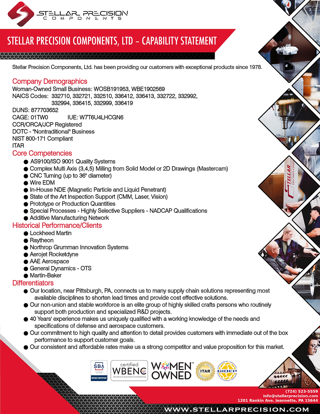 Capability Statement | Stellar Precision