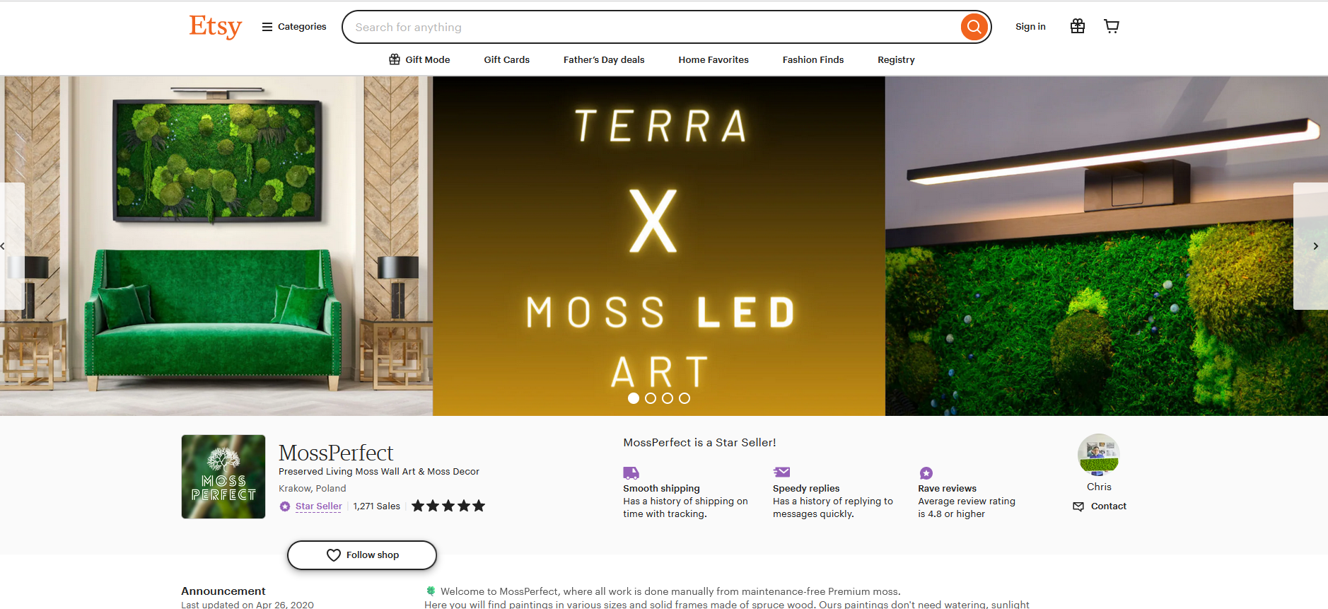 Moss Wall Art | Mossperfect