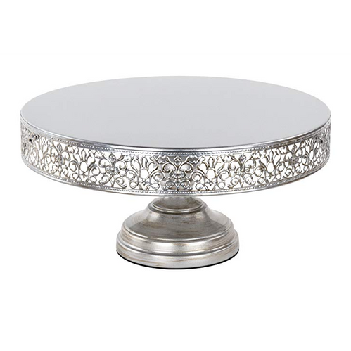 Silver wedding cake stand 60 photos - Vianawedding.com