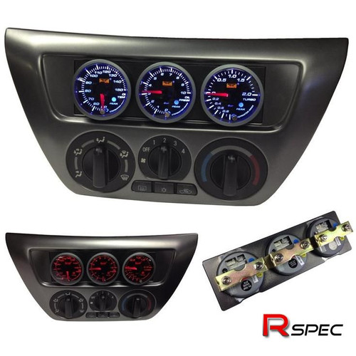 Mitsubishi Evo 7 & 8 Din Gauge Set - Boost, Oil Temp, Oil Press ...