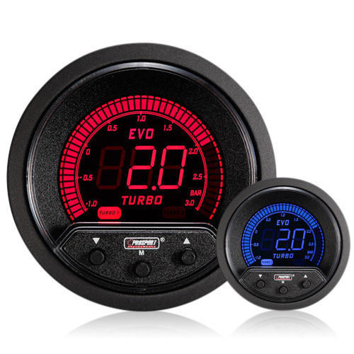 Evo 52mm Blue / Red LCD 3 Bar Electronic Boost Controller | R-Spec ...