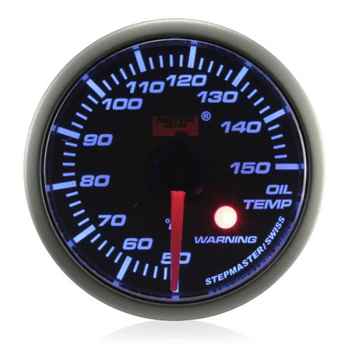 52mm Motormeter Stepper Motor Super Blue (Warning) Oil Temperature ...
