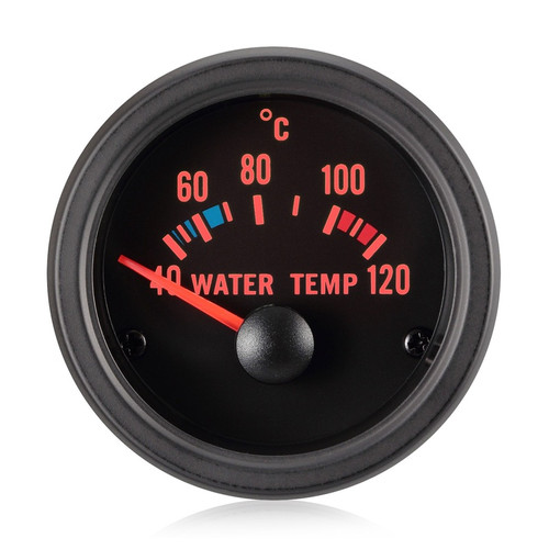 52mm Prosport Traditional Red Water Temperature Gauge (°C) | R-Spec ...