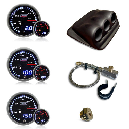 52mm JDM Gauge & Custom Dash Pod Package Newage Subaru Impreza ...